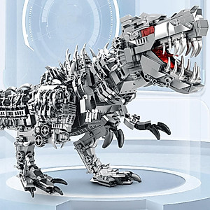 Ulanlan Dinosaur Building Kit, Mini Bricks Mechanical Dinosaur Toy Set, Dinosaur Building Blocks for Adults, Teens and Kids 14+, Tyrannosaurus Rex Model Creative Gift for Dinosaur Fans (1766 PCS)