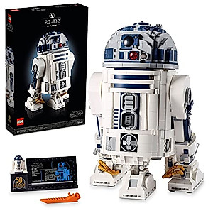 LEGO Star Wars R2-D2 75308 Droid Building Set for Adults, Collectible Display Model with Luke Skywalker’s Lightsaber, Great Birthday for Husbands, Wives, any Star Wars Fans