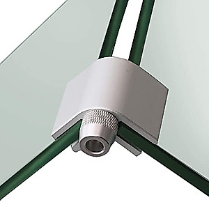 APWONE 19"x19"x6" Tempered Glass Flame Guard Square Fire Pit Wind Guard Fence for Square or Rectangular Outdoor Patio Propane Gas Fire Pit Table