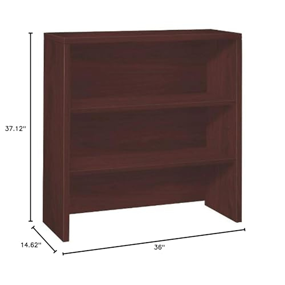 HON 10500 Series Bookcase Hutch, 36w X 14.63d X 37.13h, Mahogany