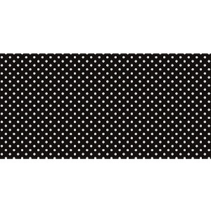 Fadeless Bulletin Board Paper, Fade-Resistant Paper for Classroom Decor, 48” x 50’, Classic Dots-Black & White, 1 Roll