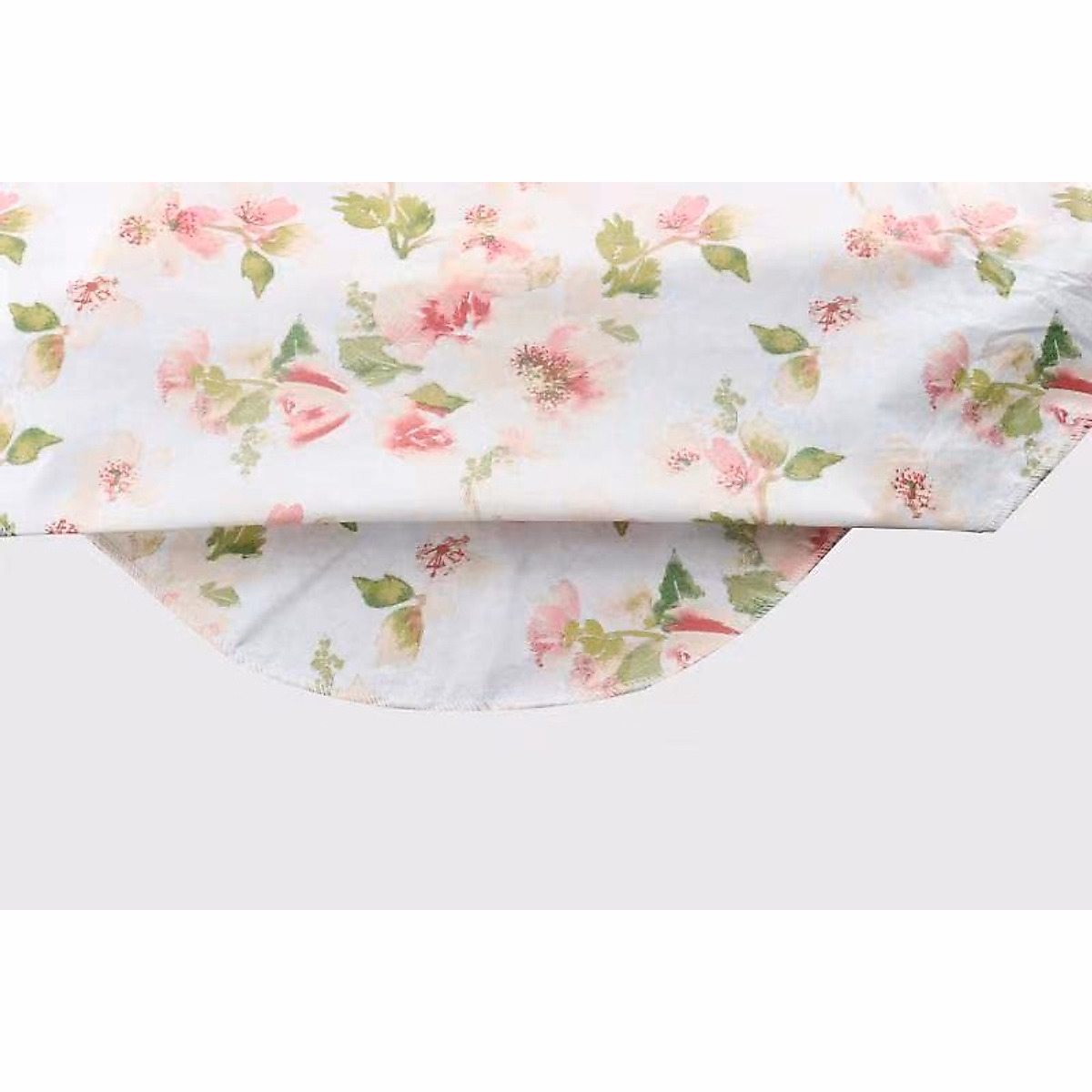 Cerulean Vinyl Tablecloth with Flannel Backing Waterproof Oil-Proof, PVC Table Cloth Stain-Resistant Wipeable Rectangle Table Cover for Indoor and Outdoor- Size: (Cherry Blossom, 52"x70")