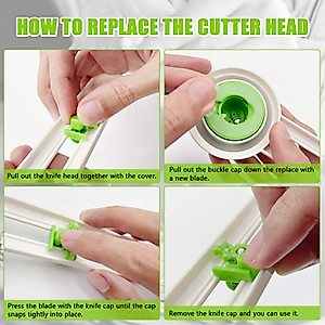 Circle Cutter, Circular Paper Cutter Circle Paper Trimmer Rotary Cutter Craft Supplies, Round Cutting Knife Cards Cutters ( Green )