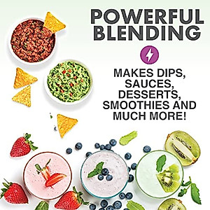 Bionic Blade Personal Blender 490mL, Cordless, Rechargeable 18,000 RPM Portable Blender for Shakes and Smoothies Mini Blender Portable 8.6" Tall, Seen On TV (Peach)