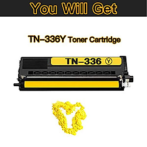 Etechwork Compatible Toner Cartridge Replacement for Brother TN336 TN331 TN-336Y TN-331Y Toners use with Brother HL-L8250CDN HL-L8350CDW HL-L8350CDWT MFC-L8850CDW MFC-L8600CDW Printer (Yellow)