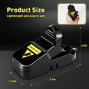 VRXVR Mouse Traps 12-Pack, Indoor Outdoor Use, Small Mice Catchers for Home Indoor, Reusable Mice Trap, Quick-Set Mousetraps for House