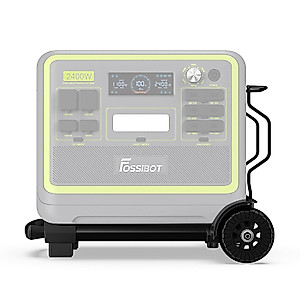 Generic FOSSiBOT F2400 Foldable Cart Hand Truck 3 Level Adjustable Handle with 2 Dual Ball Bearing Wheels for Portable Power Station Moving