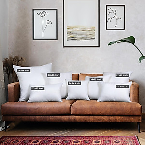 Utopia Bedding Throw Pillows (Set of 4, White), 12 x 20 Inches Pillows for Sofa, Bed and Couch Decorative Stuffer Pillows