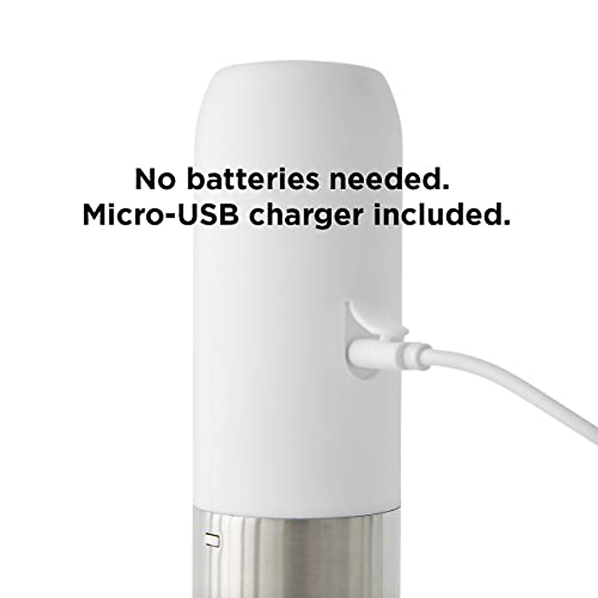 Rabbit Compact Electric Corkscrew Wine Bottle Opener (White), 10.75 inches