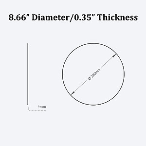 FFfeily Swivel Stand for Computer Monitor Aluminum Alloy Rotary Stand Base for Laptop Computer Screen Arts Exhibit TV Turntable Swivel Base Rotating Stand Office Computer Accessories