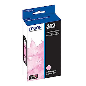 EPSON T312 Claria Photo HD -Ink Standard Capacity Light Magenta -Cartridge (T312620-S) for select Epson Expression Photo Printers