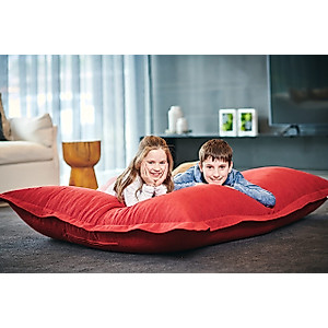 Room & Bloom Bag ONLY - No Filling 'New Model' Super Bean Bags (6ft x 4.5ft) Beautiful Faux Linen Fabric Giant Bean Bag Chair for Adults for Kids for The Whole Family Large Chairs Bags Big Large XL