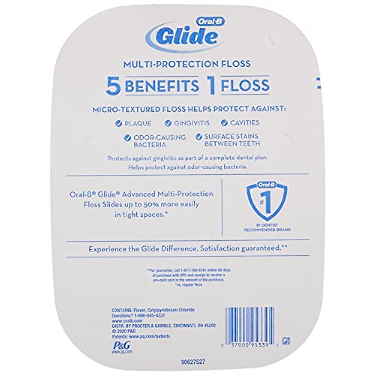 Oral B Glide Pro Health Advanced Multi Protection Floss Clean Mint (Netcount 6 Pack), 6 Count (Pack of 1)