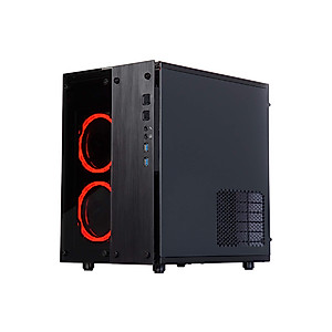 Rosewill CULLINAN PX RGB-ST ATX Mid-Tower Gaming PC Computer Case, Supports 240 & 280mm Liquid Coolers, 4 Dual-Ring Remote-Controlled 120mm RGB LED Fans & 80mm Rear Fan, Tempered Glass