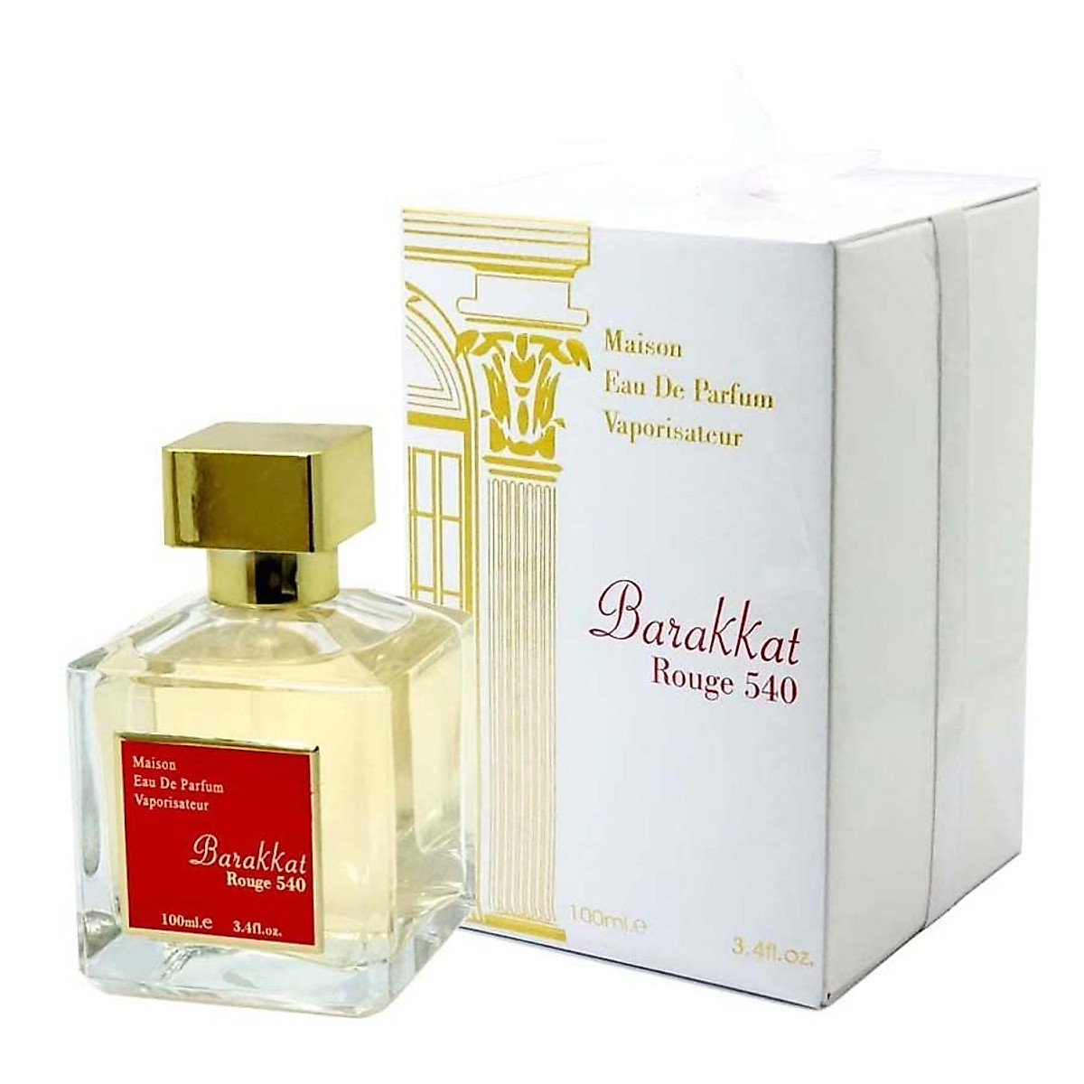 Lattafa Alhambra Baroque Rouge 540 for Unisex Eau de Parfum Spray, 3.4 Ounce