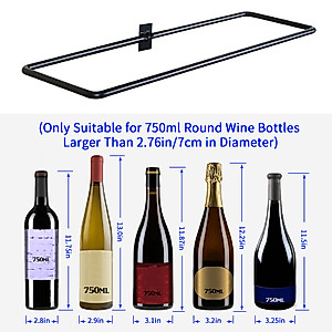 Wine Rack Wall Mounted for 24 Wine Bottles, Wall Wine Rack Wood Wine Racks for Wall, Wine Holder Wall Mounted Wine Bottle Racks for Kitchen, Dining Room, Bar