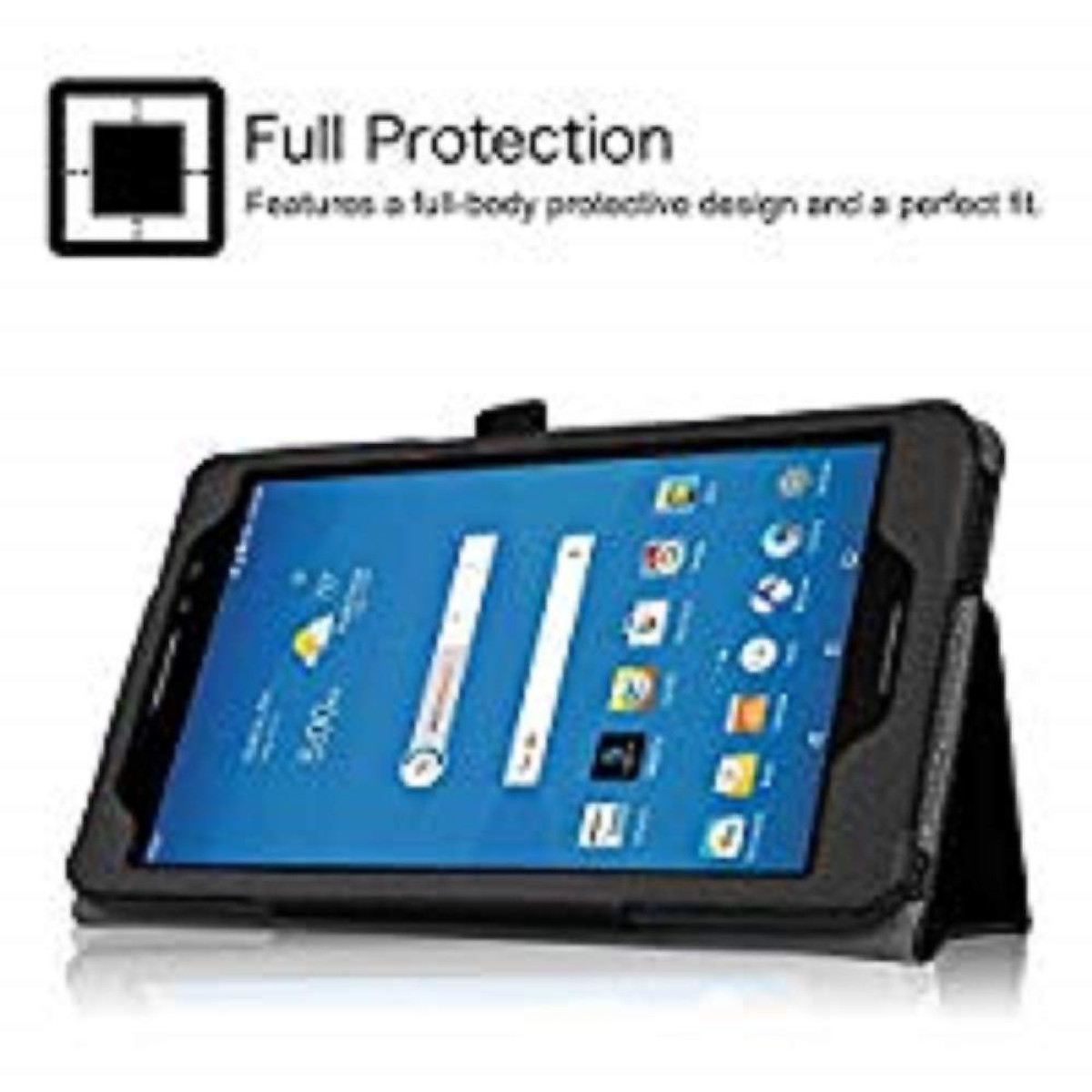 Fintie AT&T Trek 2 HD / U. S. Cellular ZPad 8 Case - Premium PU Leather Stand Cover with Auto Wake / Sleep for 8" ZTE Trek 2 HD K88 / ZPad 8 K81 Android Tablet, Black