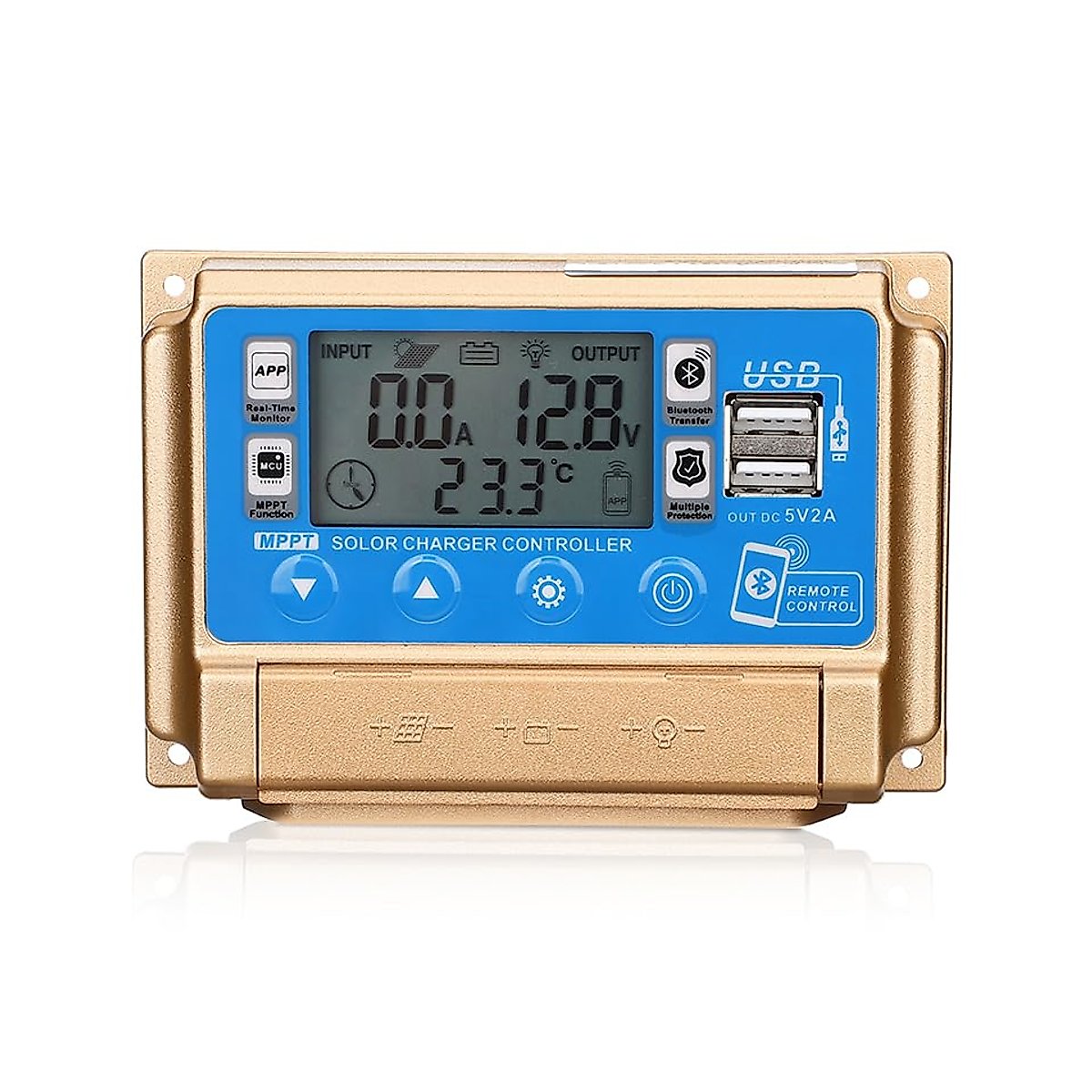 SUNYIMA 60A MPPT Solar Charge Controller 12v/24v Current Auto Focus MPPT Tracking Charge with Bluetooth LCD Display Dual USB Solar Regulator Charge Controller Multiple Load Control Modes (60A MPPT)