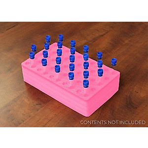 Polar Whale 10 Test Tube Racks Pink Foam Storage Rack Organizer Stand Transport Holds 50 Tubes Each Fits up to 12mm Diameter Tubes