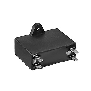 uxcell Ceiling Fan Capacitor CBB61 5uF 450V AC Double Insert Metalized Polypropylene Film Capacitors 47x17.5x34.5mm for Water Pump Motor Generator