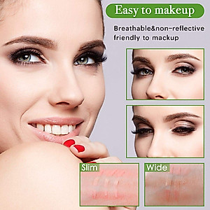 ZMBeauty 2 Packs Natural Invisible Single-Sided Eyelid Tapes Stickers, Medical-use Fiber Eyelid Strips, Instant lift Eye Lid Without Surgery, Perfect for Hooded, Droopy, Uneven, Mono-eyelids