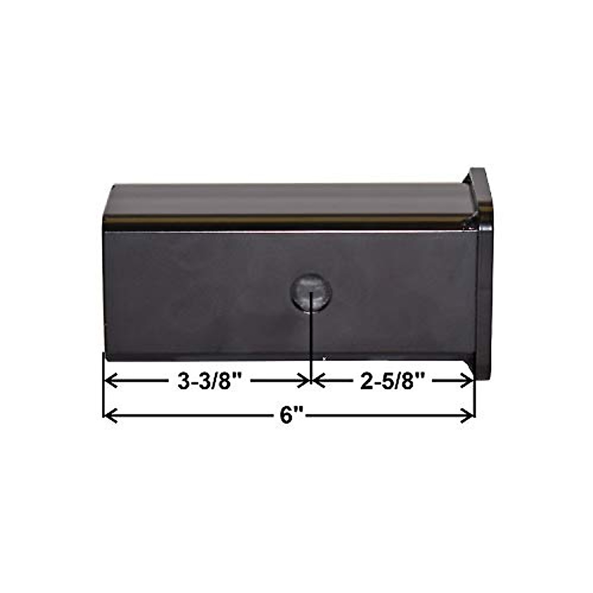 Receiver Hitch Adapter (RH-252C) - 2.5 inch to 2 inch - Made in U.S.A.