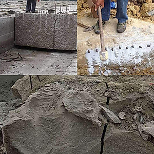 ABuff 10 Packs of Heavy Duty Wedge and Feather Shims, 5/8 Inch Plug Shim and Wedge Concrete Rock Stone Splitter Hand Tools