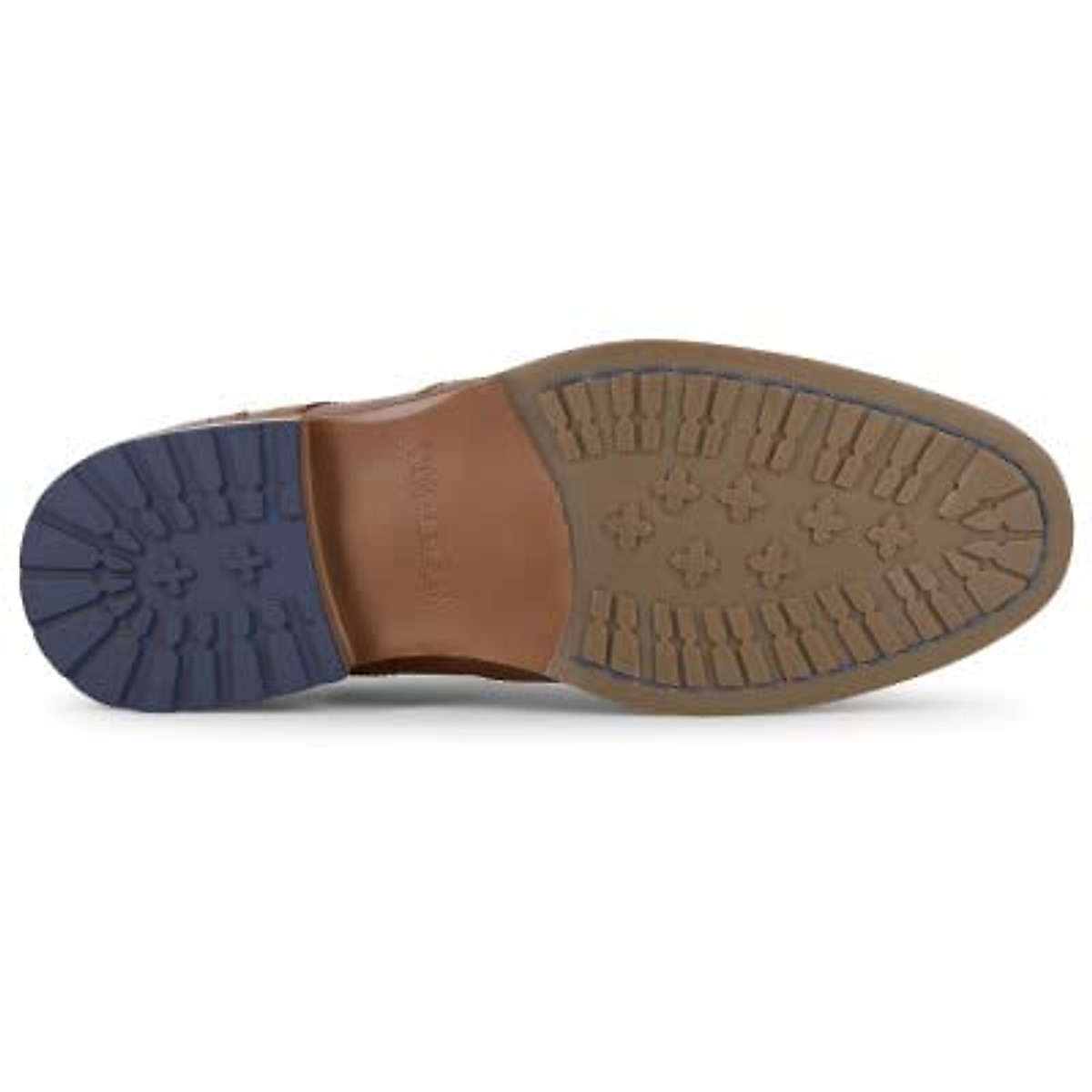 Van Heusen Men's Gino Wingtip Oxford Shoes, Cognac, 12