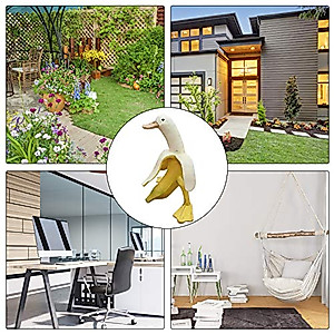 Banana Duck Sculpture, Whimsical Banana Duck Yard Art, Creative Banana Duck Art Statue Garden Yard Outdoor Decor (1 pc) 1
