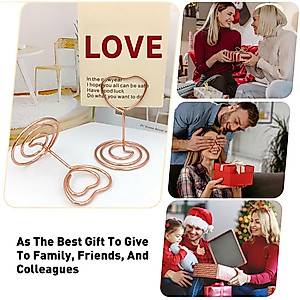 Caliee 30 PCS Card Holders Memo Clip Holder Table Card Holders Picture Holder for Desk Thirty Greeting Cards Cute Table Number Holders Small Size Table Card Holder Table Number Stands