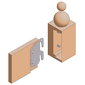 kilofly 2 pc Wooden Bed Frame Bracket Headboard Footboard #10 Hook Plate