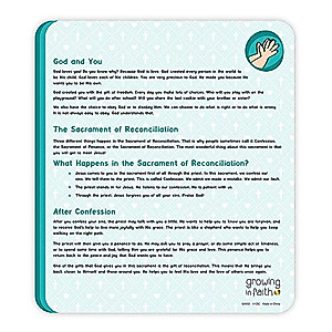Going to Confession Window Chart Learning Activity for Catholic Kids, Vacation Bible School, Christian Sunday Church, 8 x 9 Inches