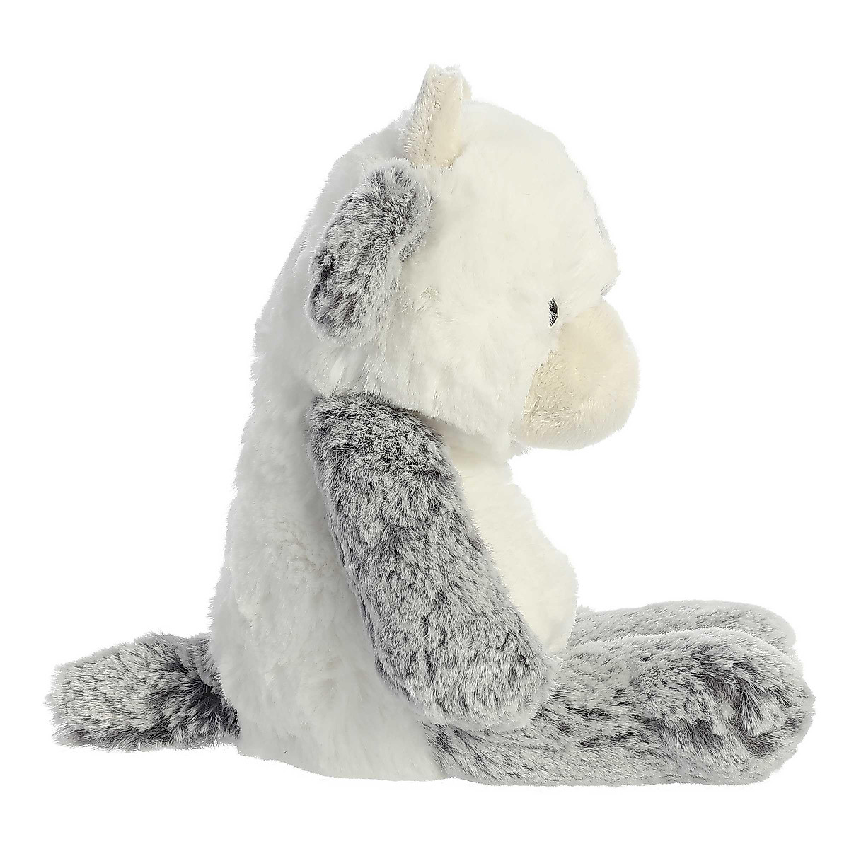 Aurora® Snuggly Sweet & Softer™ Cow Stuffed Animal - Comforting Companion - Imaginative Play - White 9 Inches