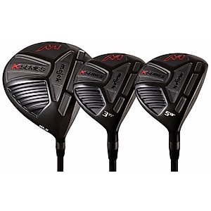 Big & Tall Senior Men's (+1" Longer Than Standard Length) Majek K-Series High Launch 460cc 10.5° Driver and 3 5 Fairway Wood Set Golf Clubs, Right Handed Senior Flex with Premium Men's Arthritic Grip