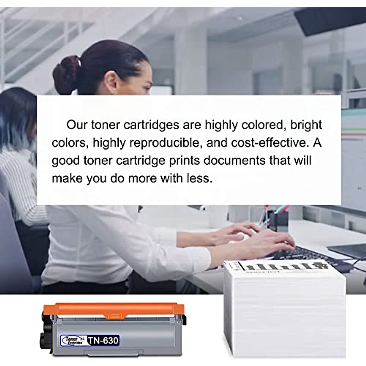 XIO Compatible TN630 TN-630 Toner Cartridge Replacement for Brother HL-L2300D L2305W L2315DW L2320D L2340DW L2360DW L2380DW Printers (Black, 1-Pack)