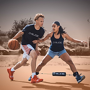 The Official D-Slide Basketball Training Equipment aids in Perfecting The Defensive Slide | Develops lateral Quickness Including Shooting and Dribbling Skills.