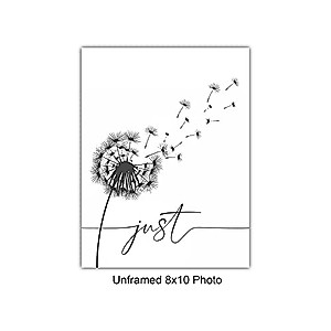 Just Breathe Poster Set 11x14 - Positive Quotes Wall Decor - Encouragement Gifts for Women - Inspirational Quotes Wall Art & Decor - Uplifting Gift for Women - Bedroom Wall Art - Living room Wall Art