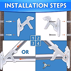 HOOPLE Flag Pole Holder for Outside House, Flag Holder, Flag Holders for Outside, Heavy Duty Flag Pole Mounting Bracket, Flag Bracket, Aluminum Rust Free Coated, Stainless Hardware 1" Diameter (White)