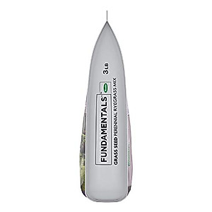 Fundamentals by Scotts Grass Seed Perennial Ryegrass Mix, Ideal for Sunny, High Traffic Areas and Erosion Control, 3 lbs.