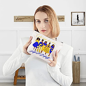 WZMPA Sigma Gamma Rho Cosmetic Makeup Bag Greek Sorority Gift God Says You Are Sorority Makeup Zipper Pouch Bag 1922 SGR Paraphernalia (God Says SGR)