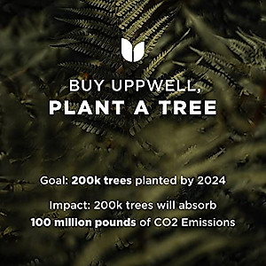 UppWell | Adjustable Wood Plant Stand Indoor | Eco-Friendly Bamboo 8-12 Inch Mid Century Modern Flower Pot Stand | Sustainable Planter Holder for Living Room Balcony | One Tree Planted per Purchase