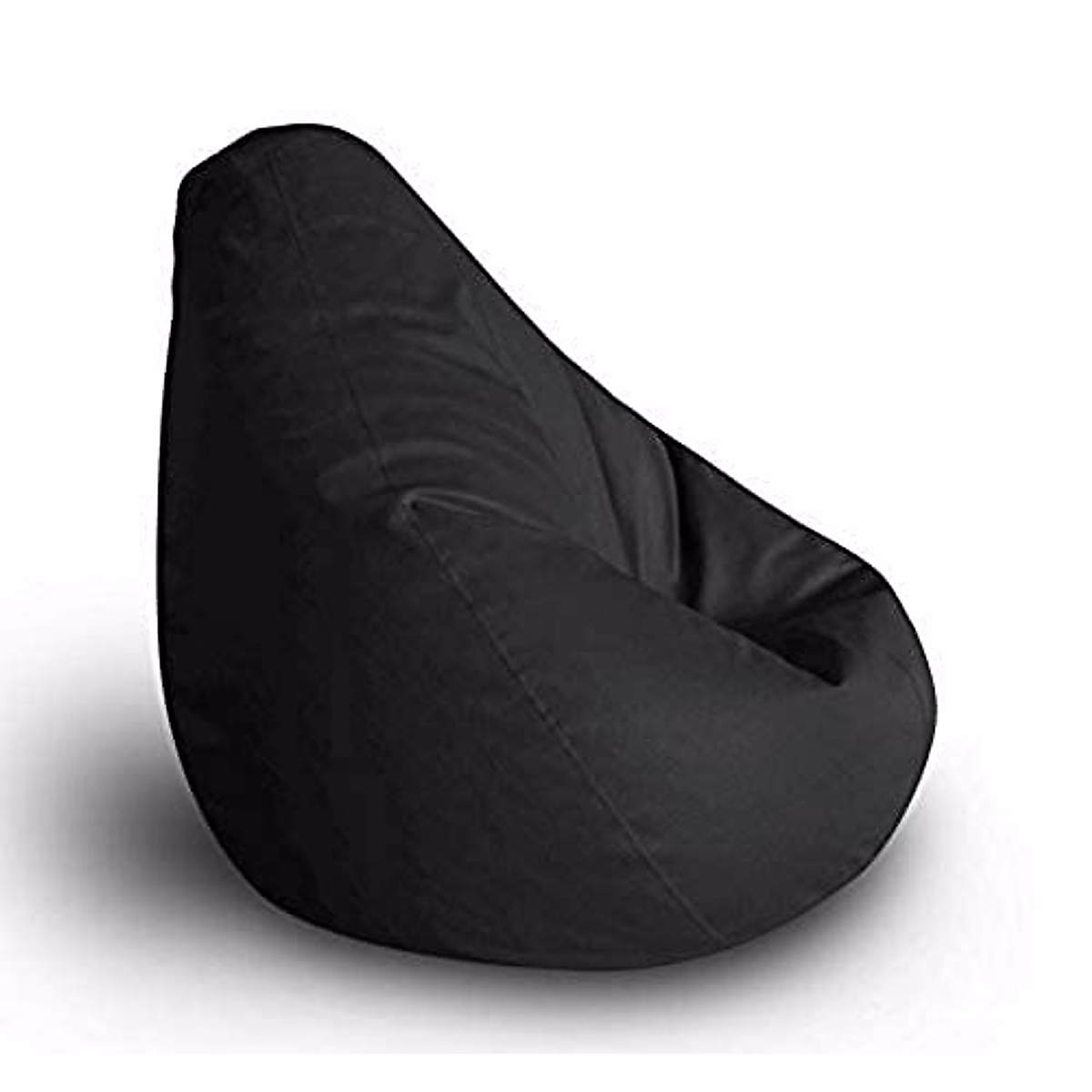 Inkcraft Leatherette Bean Bag Cover Without Beans Beanbag Chair for Home , Office , Bedroom & Room(Black,2XL)