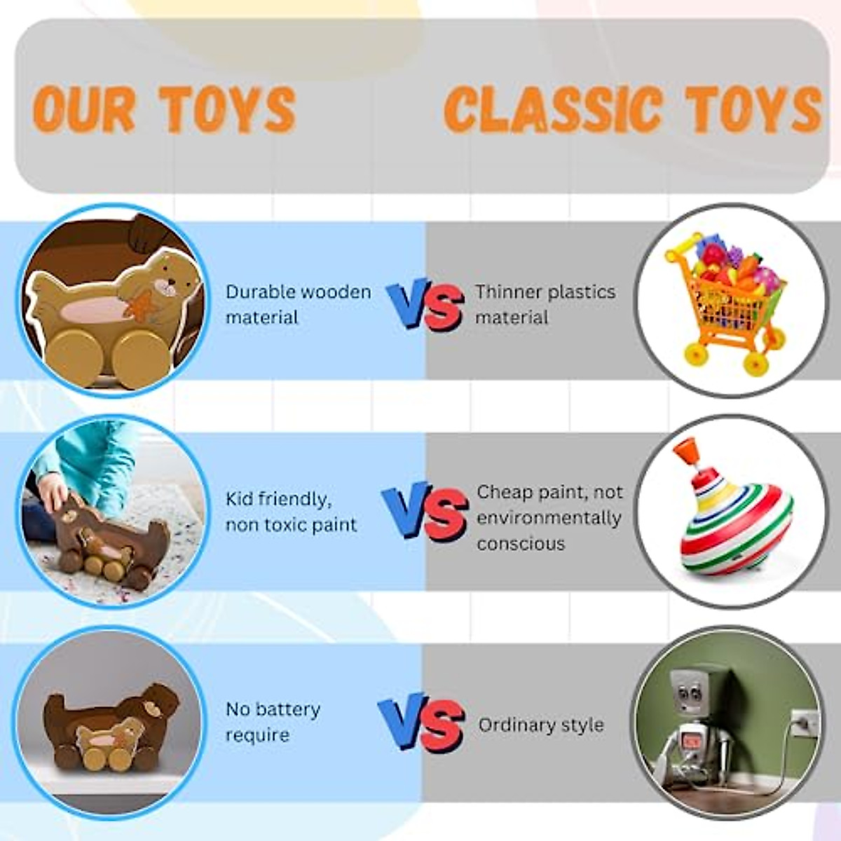 Jack Rabbit Creations Inc Big & Little Wooden Push Toy Otter