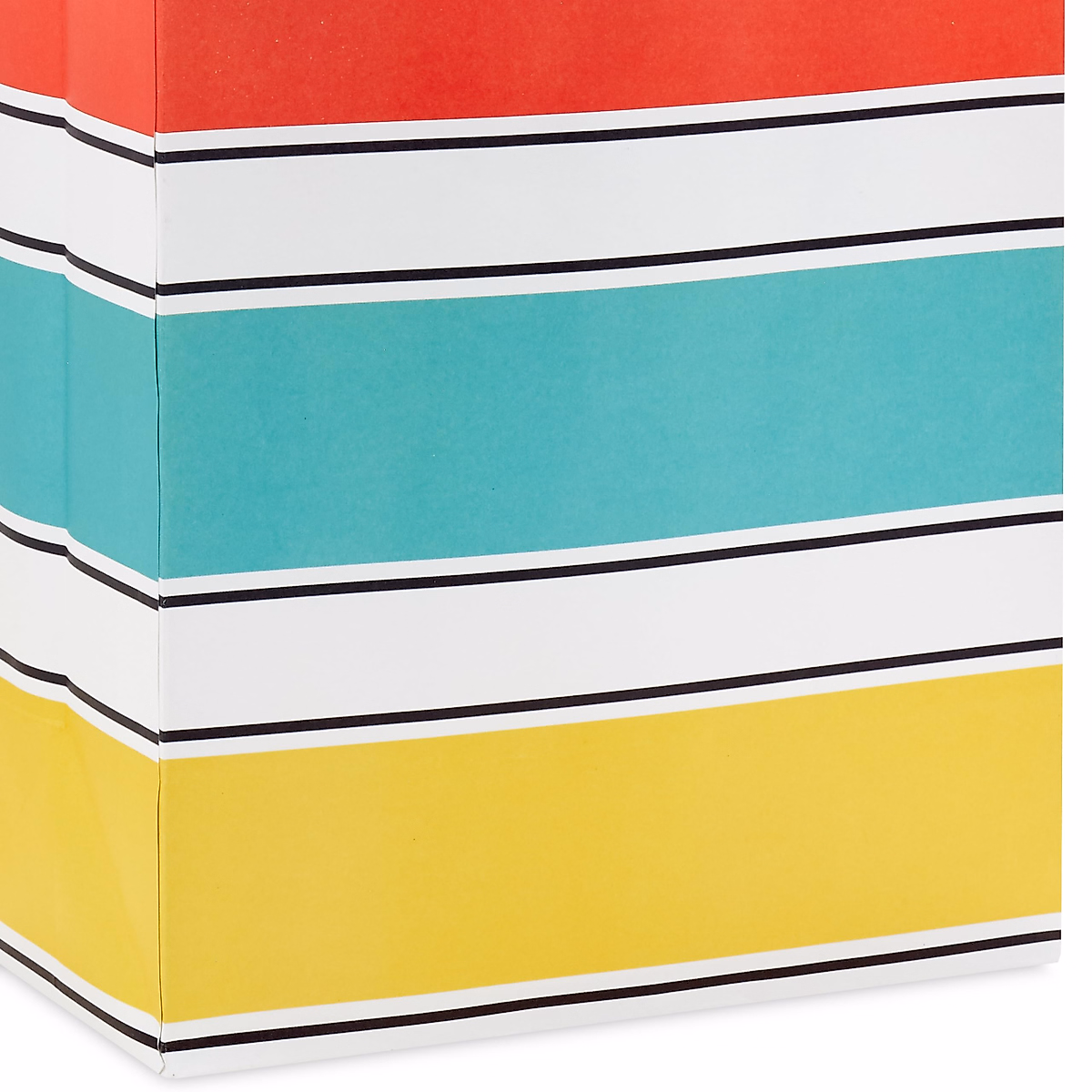 Hallmark Assorted Gift Bags (8 Bags: 3 Small 6", 3 Medium 9", 2 Large 13") Colorful Stripes, Triangles, Shapes