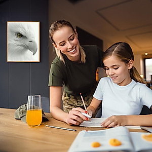 "Fearless Bald Eagle" Wall Art Print - 8x10” Eagle Photo Print Ideal for Home Decor, Office, School & Cave Decor, Great Patriotic Gift! Unframed