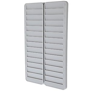 SHINEOFI Rack 28 Pocket Slots Wall Mounted Holder Employee Attendance Work Cards Organizer for Office Warehouse Punch-in Clock Out