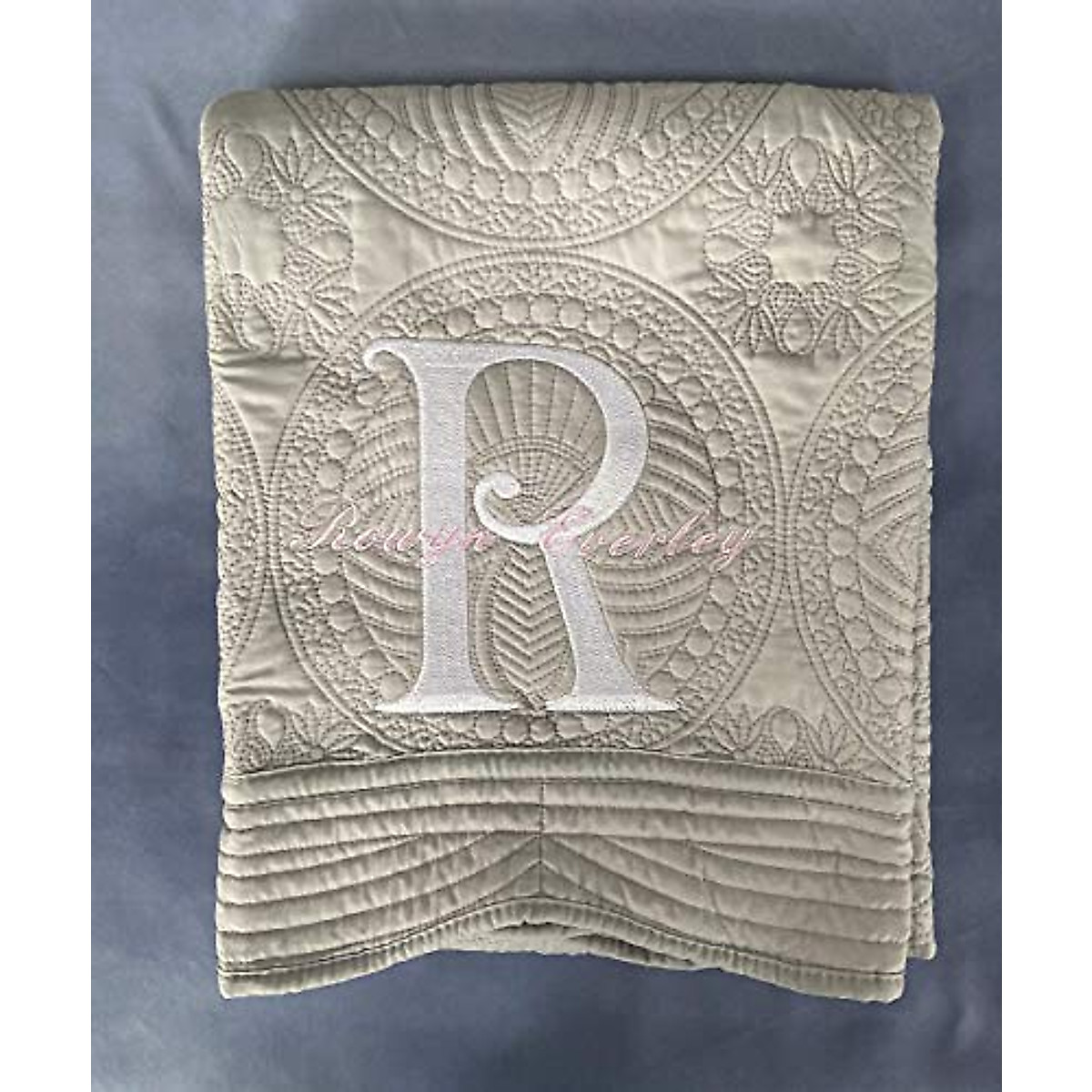 OllieByBeebz Personalized Baby Quilt Baby Blankets Monogrammed Blankets for Kids Baby Blankets for Boys Girls Embroidered Baby Gifts