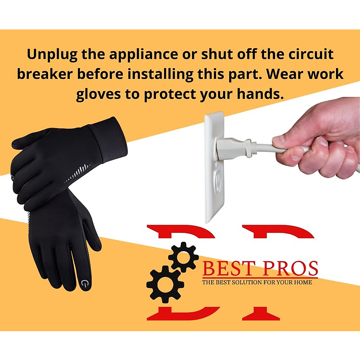 BESTPROS TCA38151706 Refrigerator Compressor Compatible with LG Kenmore Refrigerator Replaces TCA35271203, TCA35893202, TCA38091801 TCA38151706