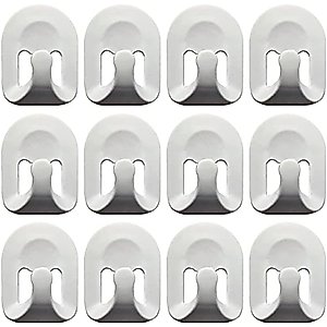 12 Piece Self Adhesive Hooks, Bathroom, Kitchen, Storage