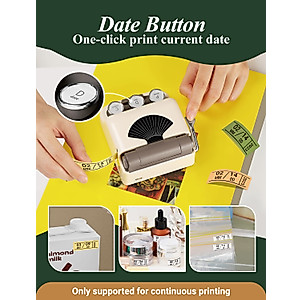 MakeID HD(300dpi) Label Maker Machine with 4 Rolls Tape, Bluetooth Multifunction Label Printer Available for Smartphone, Smart Sticker Maker with Multiple Templates for Office Home Organization